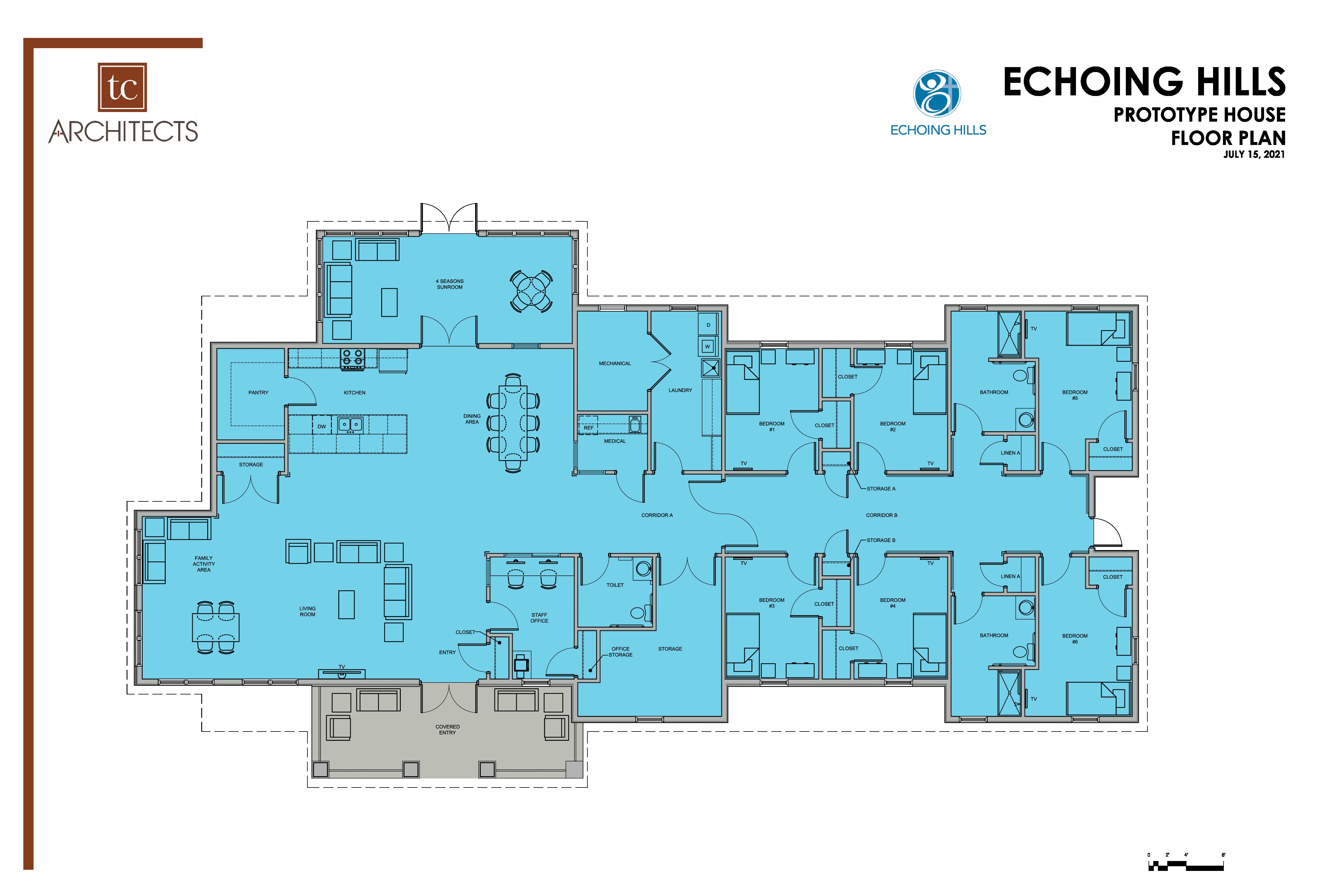 Prototype floor plan - Echoing Hills